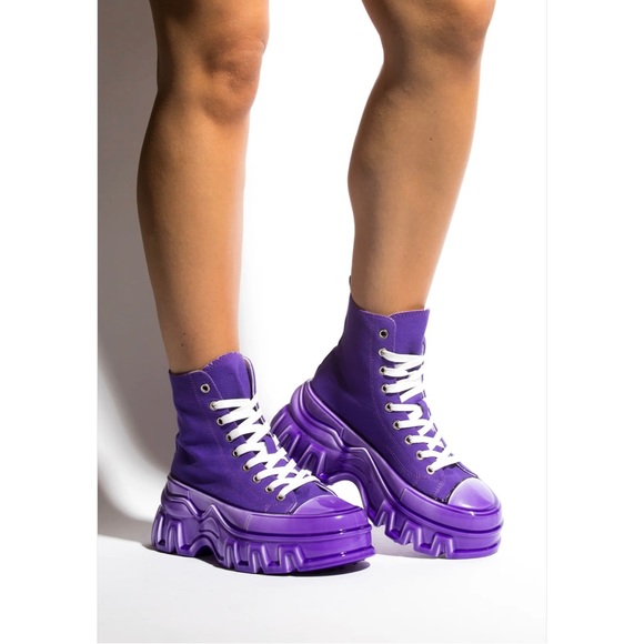 Mata Shoes | Shoes | Mata Shoes Throw It Up Purple High Top Converse ...